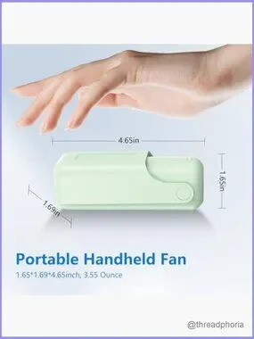 Other | 3 Pack Usbc Rechargeable Portable Handheld Fans With Flashlight ...